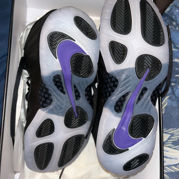 Nike | Shoes | Nike Purple And Black Sneakers With Chunky Midsole ...